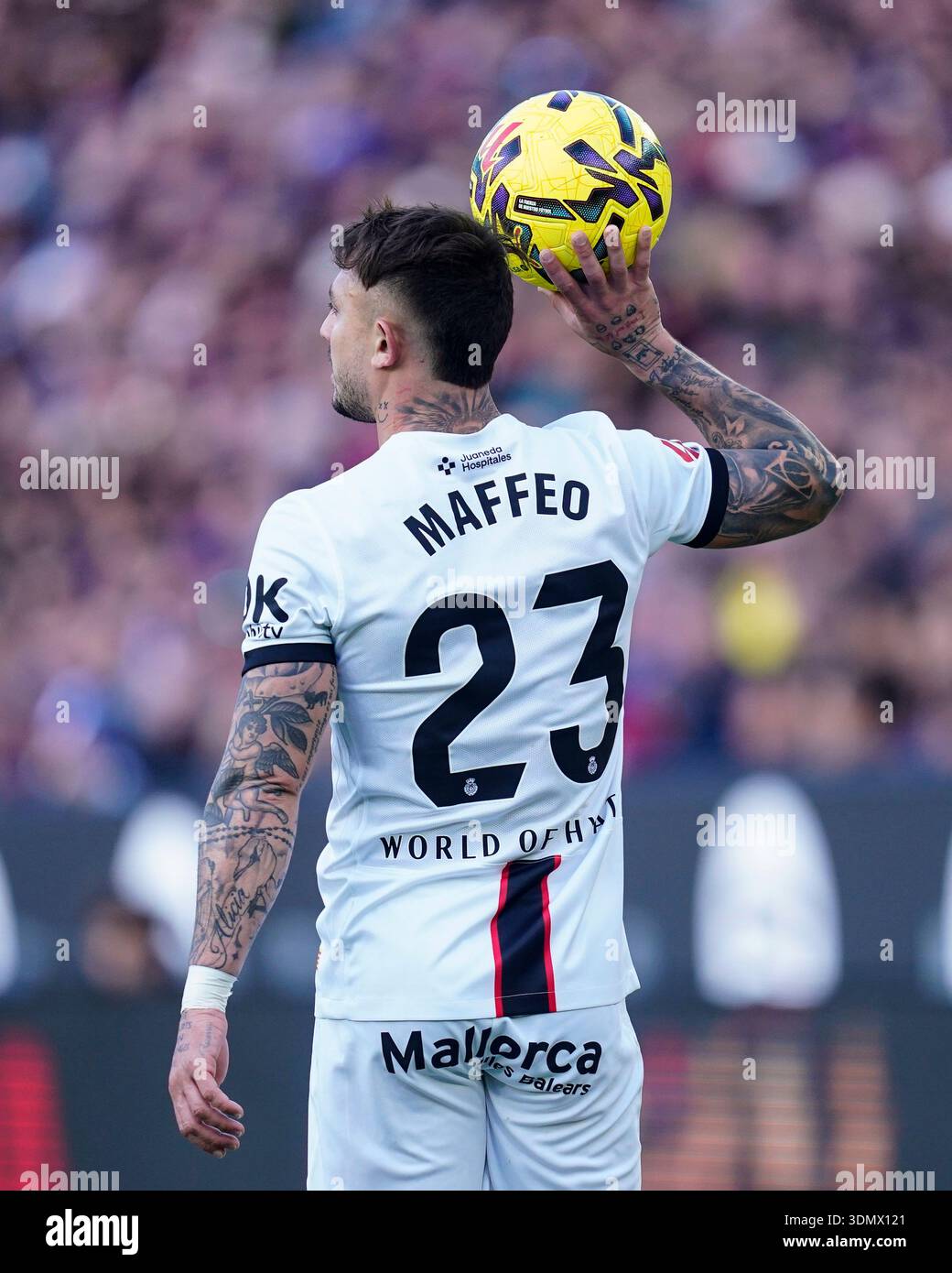 Pablo Maffeo of RCD Mallorca during the La Liga EA Sports match between ...