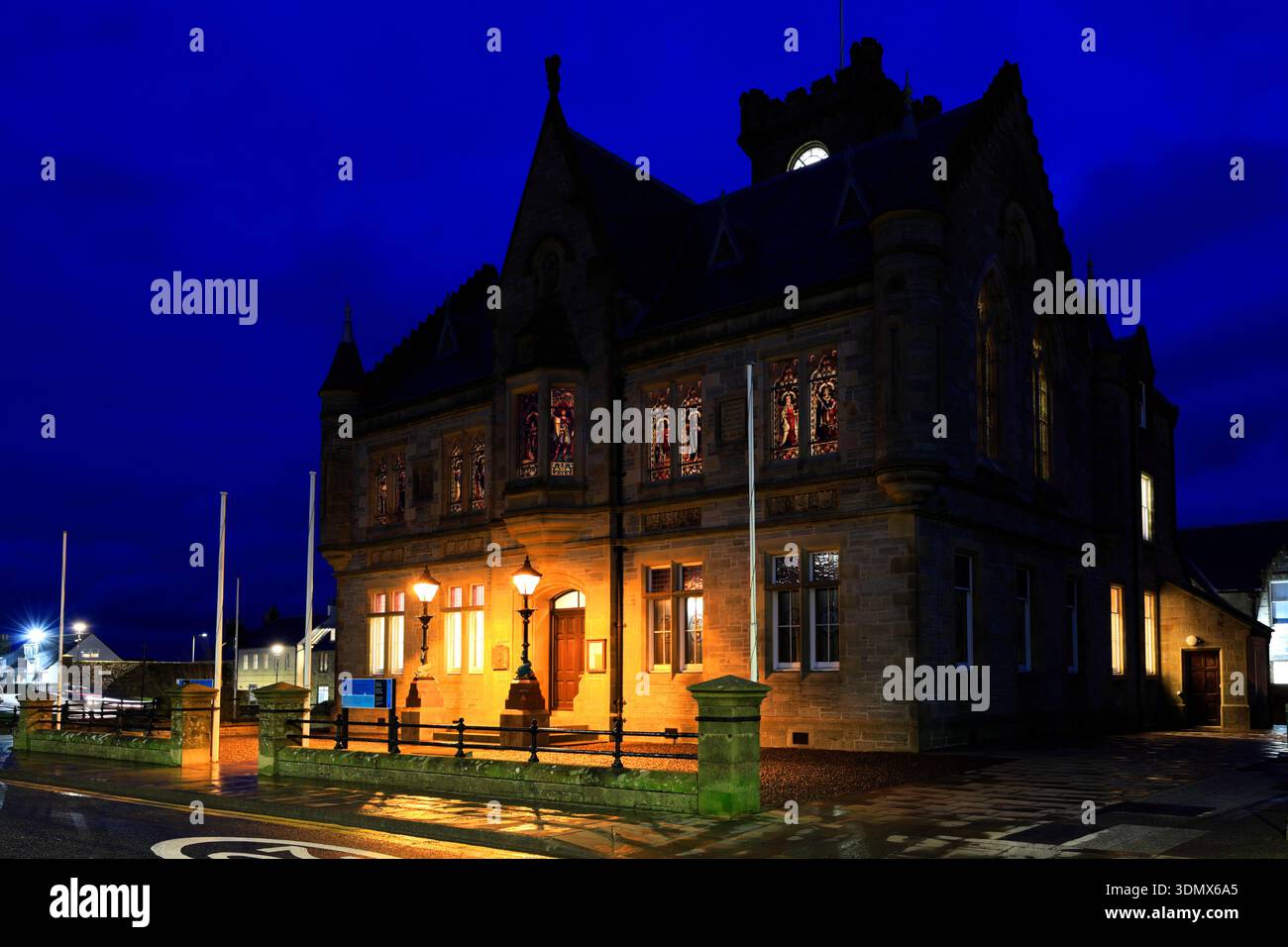 The Scottish Baronial style, Lerwick Town Hall, Home of the Shetland ...