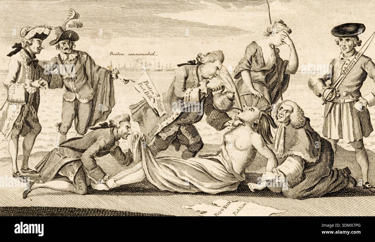 Intolerable acts 1774 hi-res stock photography and images - Alamy