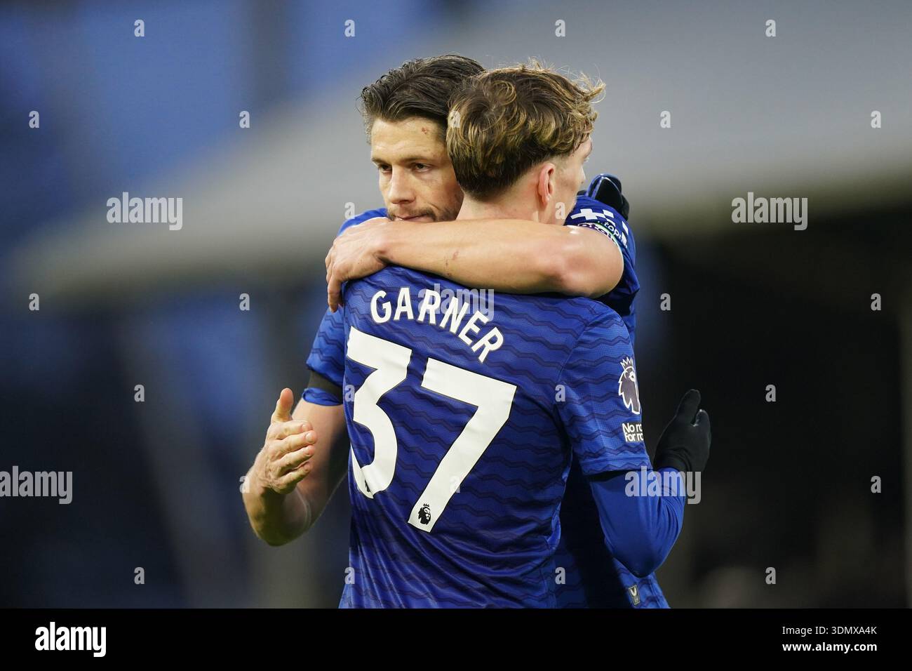 James Tarkowski of Everton and James Garner of Everton after the Fulham ...