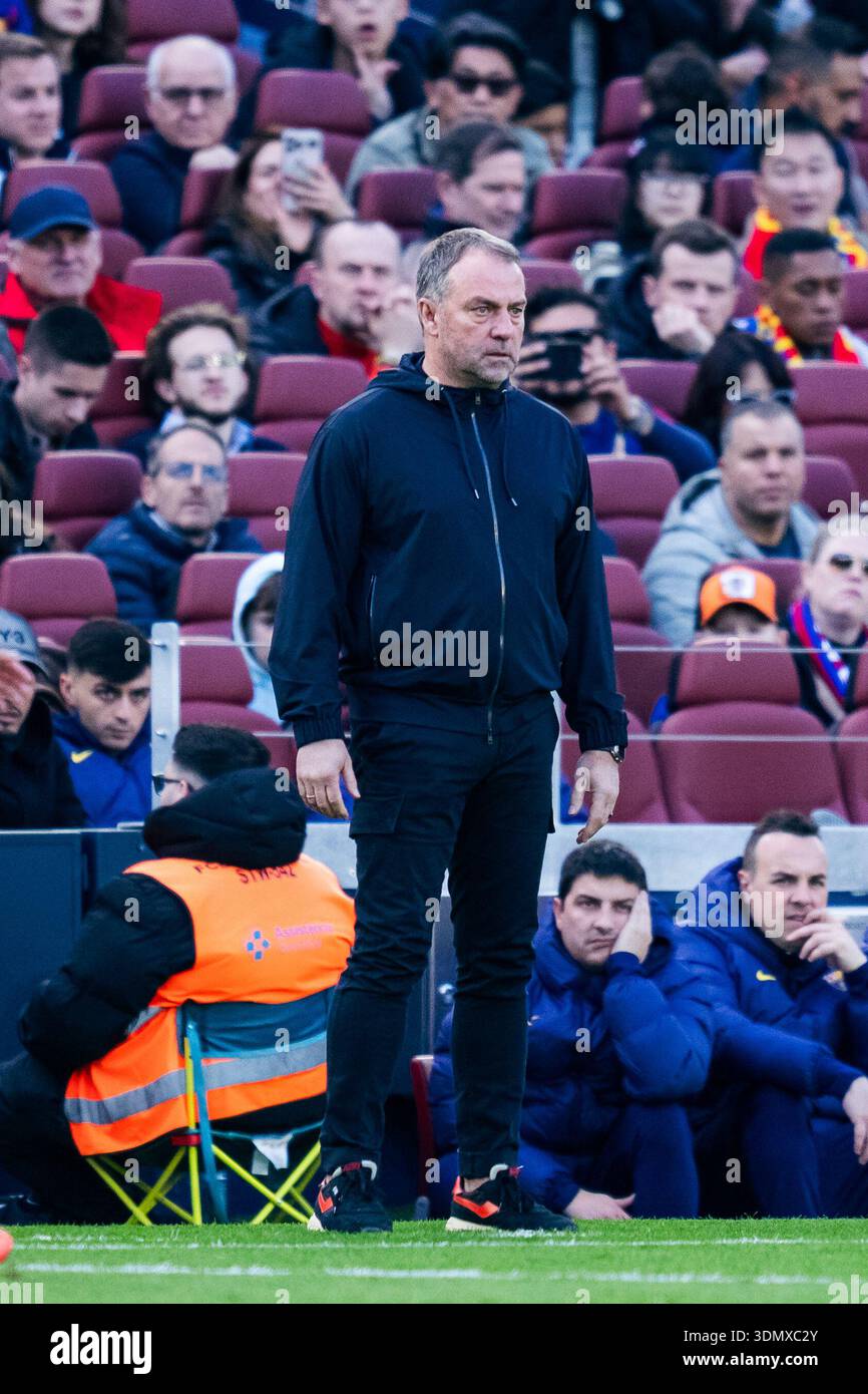 FC Barcelona player Hansi Flick, head coach of FC Barcelona during ...