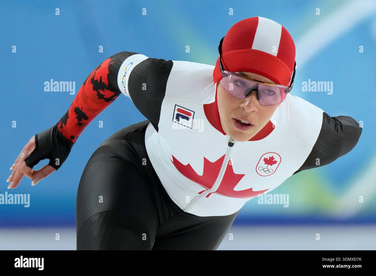 Valerie Maltais of Canada competes to take a bronze medal in the women ...