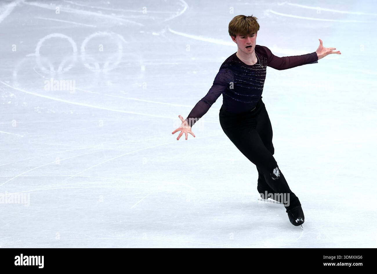 Great Britain's Edward Appleby during the Men's Singles figure skating ...