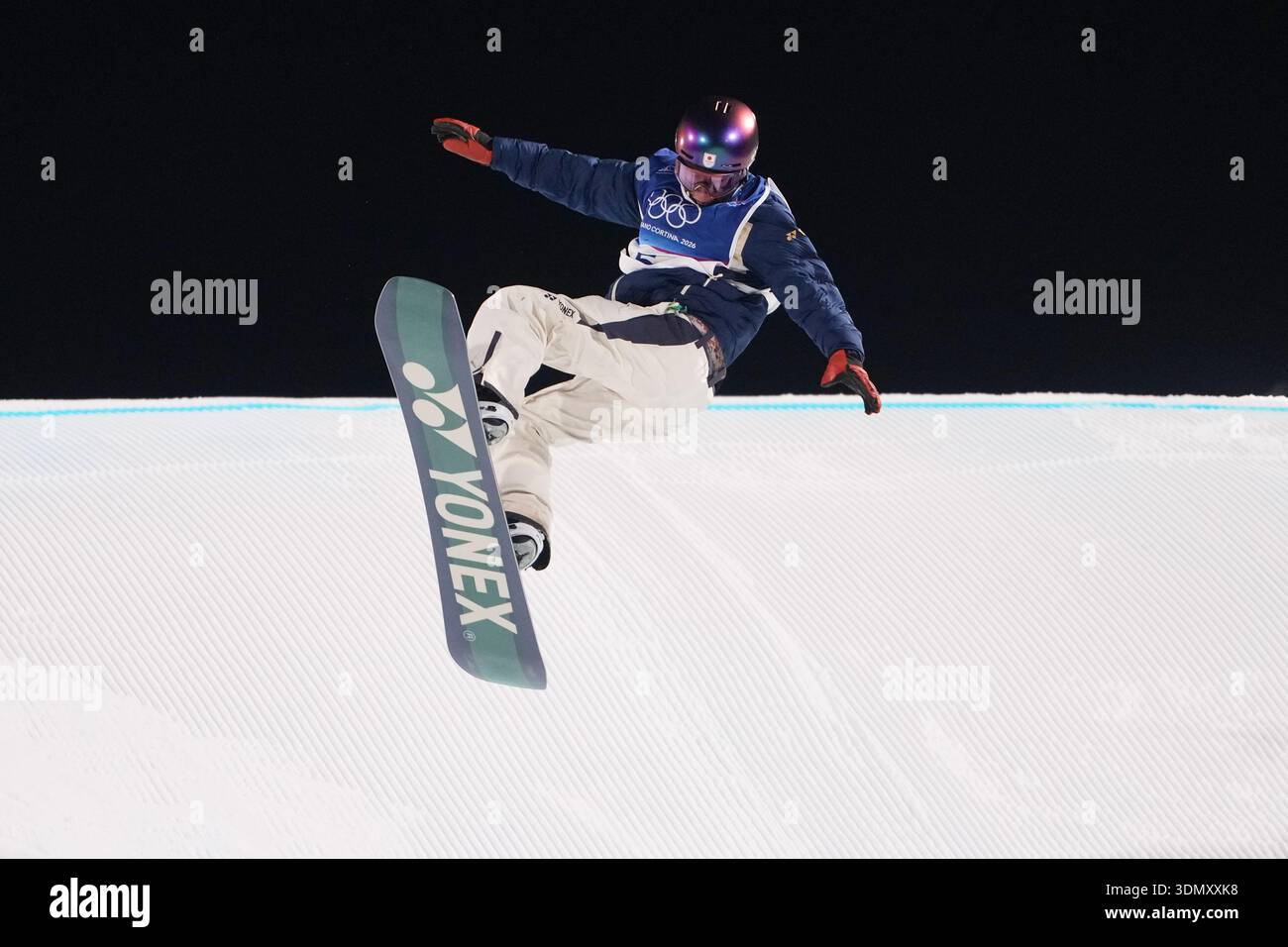 Japan's Kira Kimura competes during the men's snowboarding big air ...