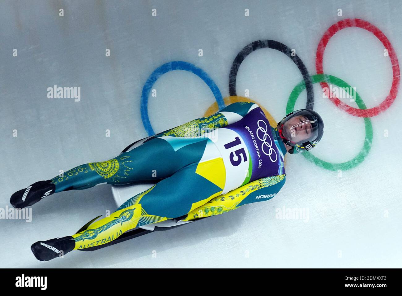 07 February 2026, Italy, Cortina D'ampezzo: Luge, Olympic Games ...