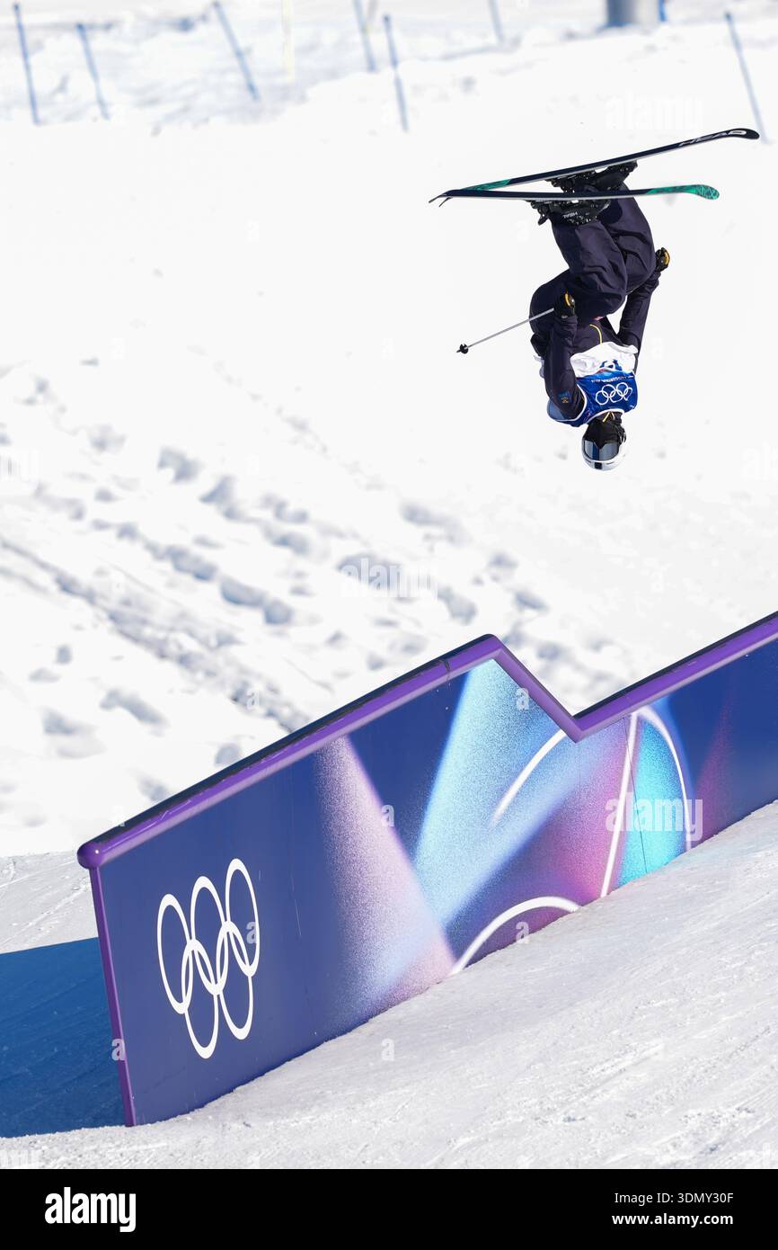 Livigno, Snow Park, Slopestyle Qualifying Man, Jesper Tjader of, Sweden ...