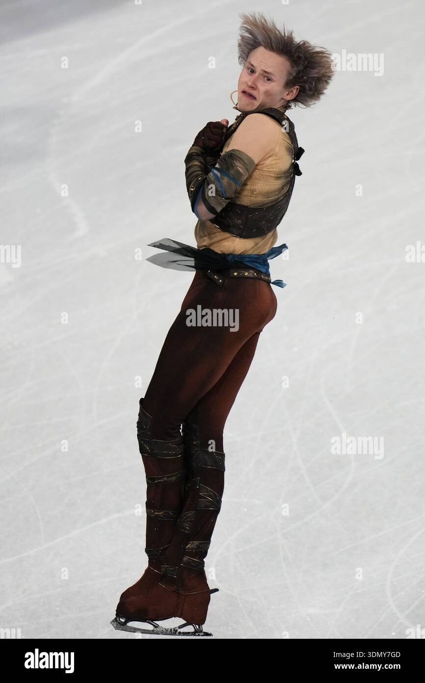 Ilia Malinin of the United States competes during the figure skating ...