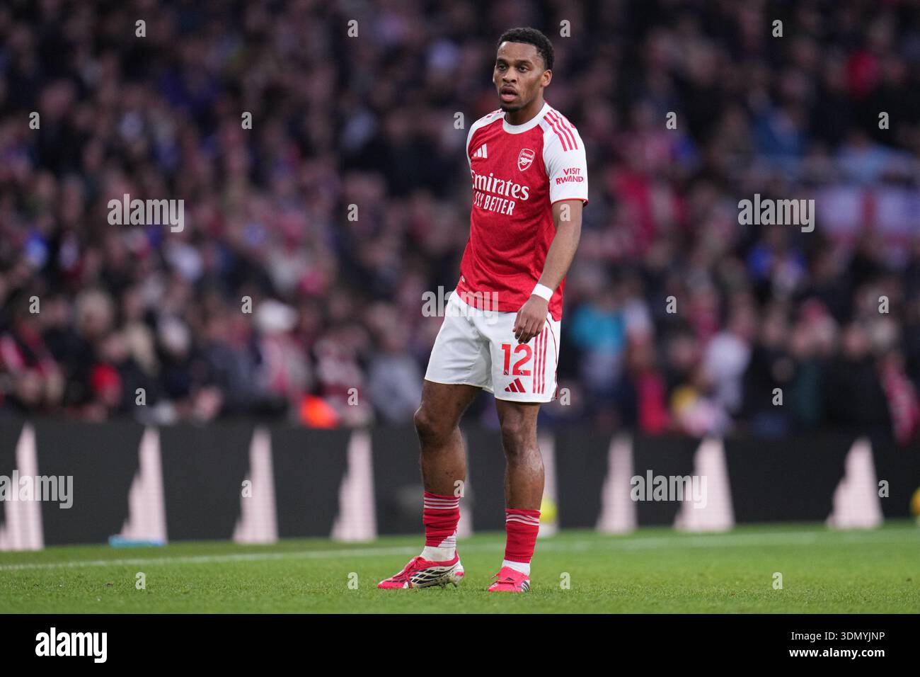 Jurrien Timber of Arsenal during the Premier League match Arsenal vs ...