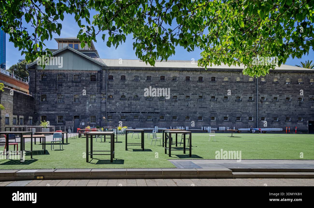 Historic Melbourne Old Gaol in Russell Street, Melbourne, Australia on ...