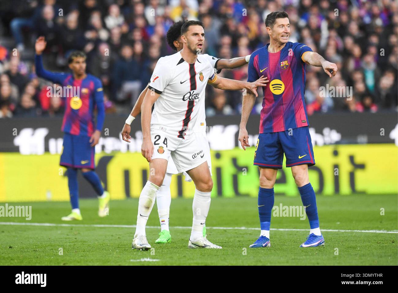 Spanish La Liga EA Sports soccer match FC Barcelona vs Mallorca at ...