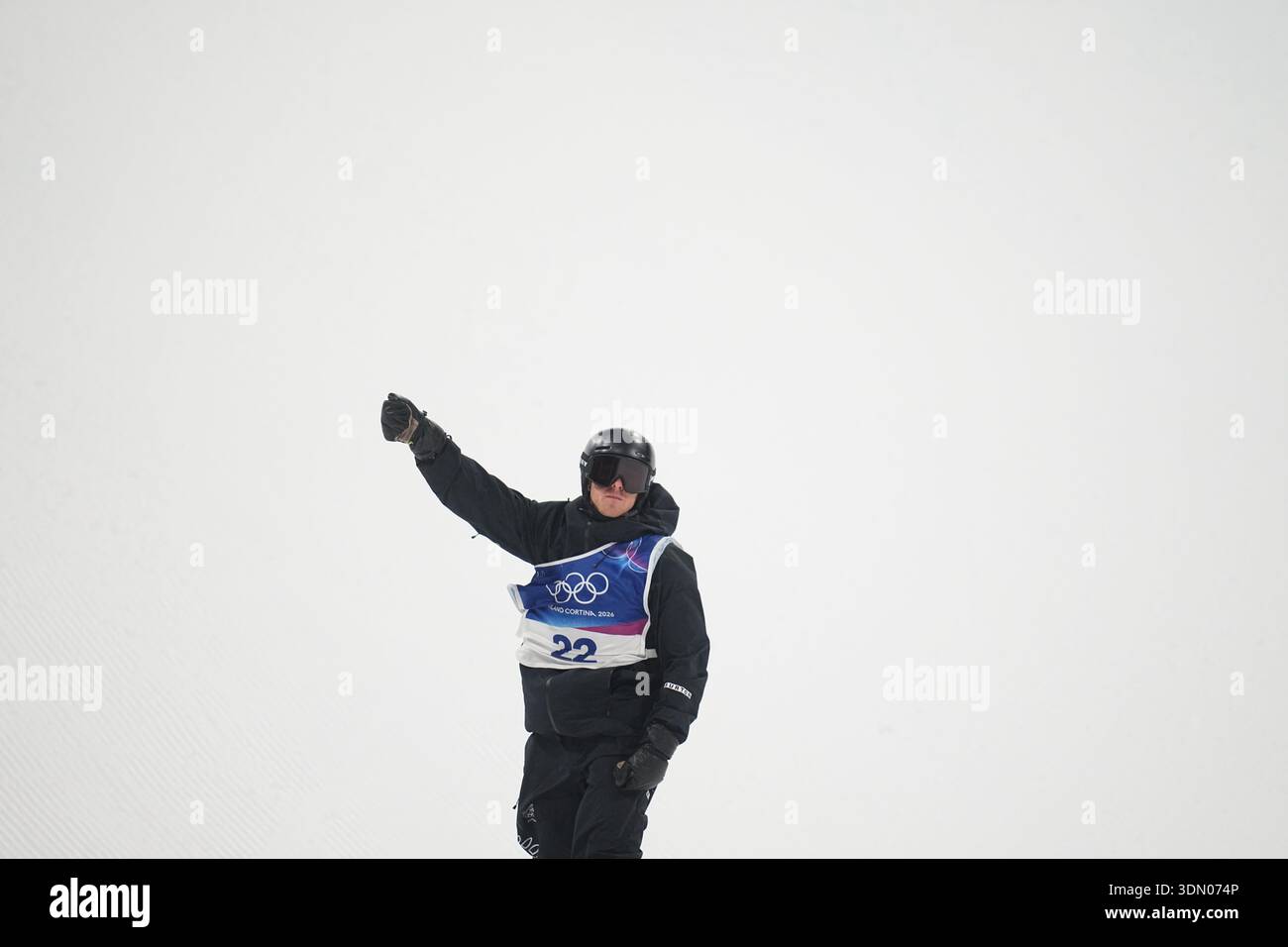 February 07 2026:Liam Farrell (New Zealand) competes during the Big air ...