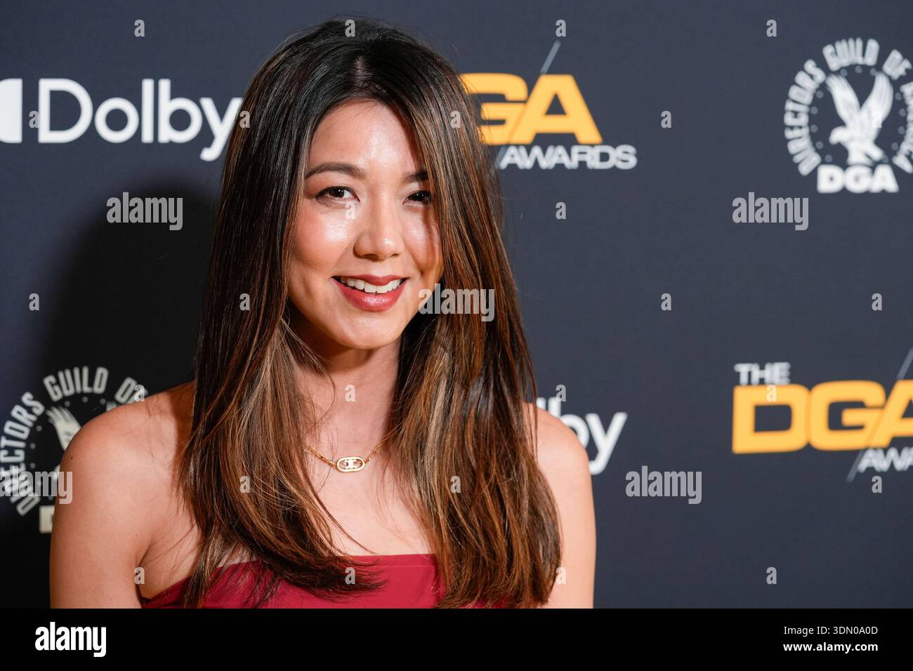 Elizabeth Lo arrives at the DGA Awards on Saturday, Feb. 7, 2026, at ...