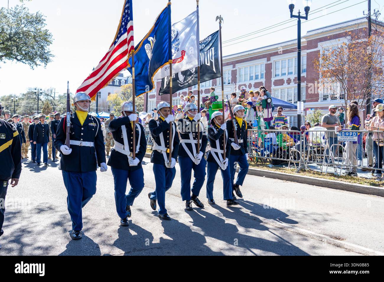 Soldiers march during the annual Legion of Mars parade during the Mardi ...