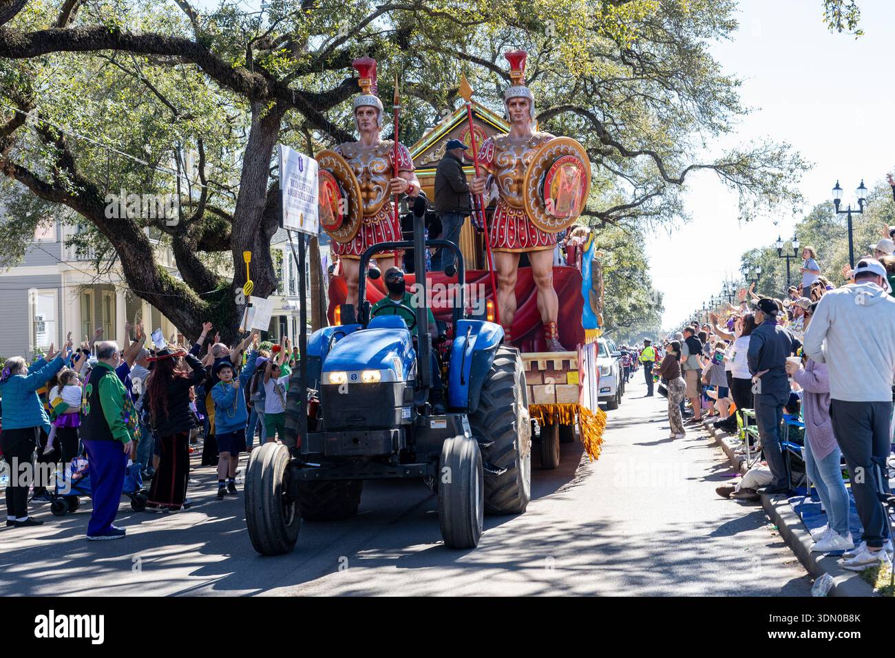 Attendees take part in the annual Legion of Mars parade during the ...