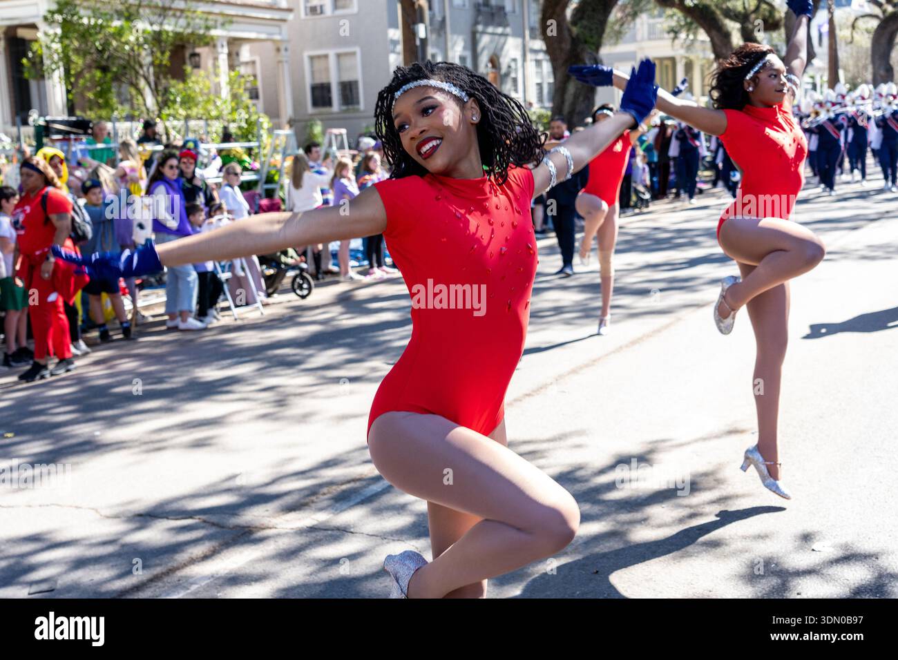 Attendees march during the annual Legion of Mars parade during the ...