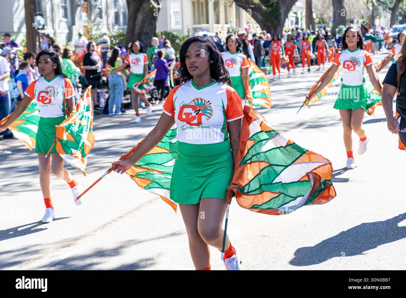 Attendees march during the annual Legion of Mars parade during the ...
