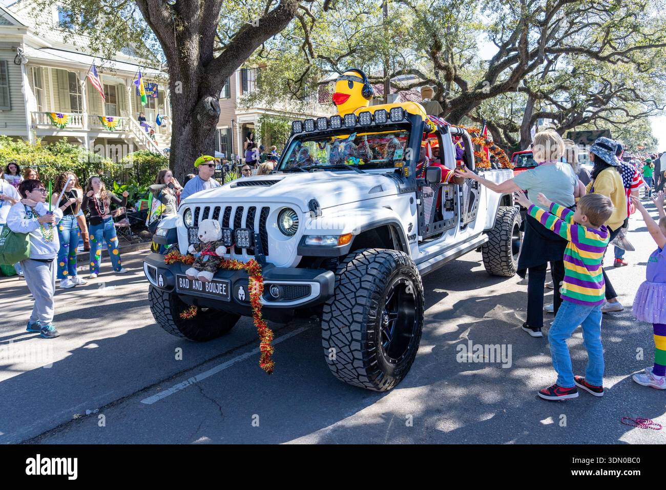Attendees take part in the annual Legion of Mars parade during the ...