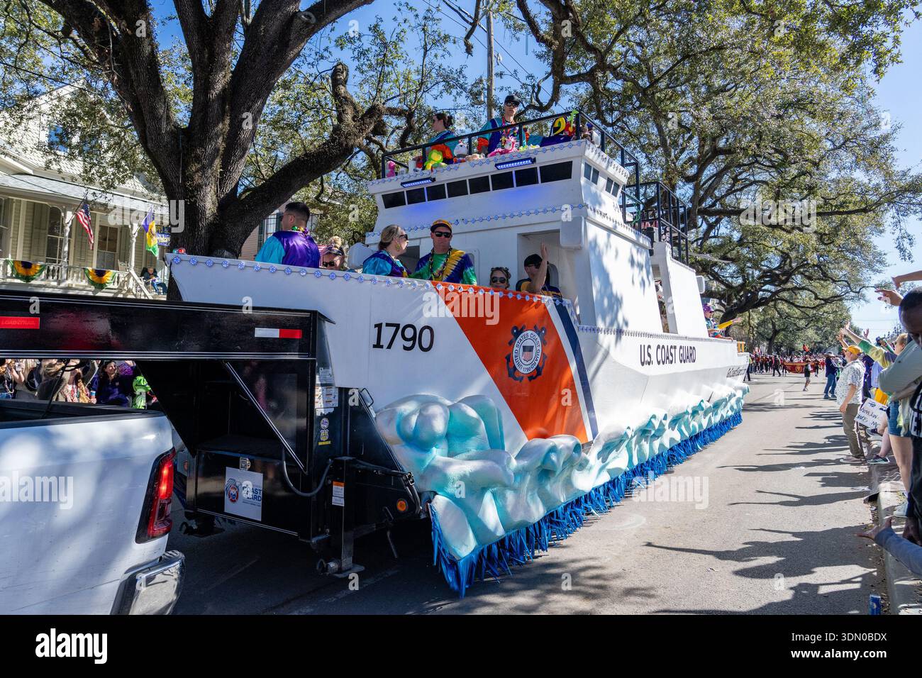 Attendees take part in the annual Legion of Mars parade during the ...