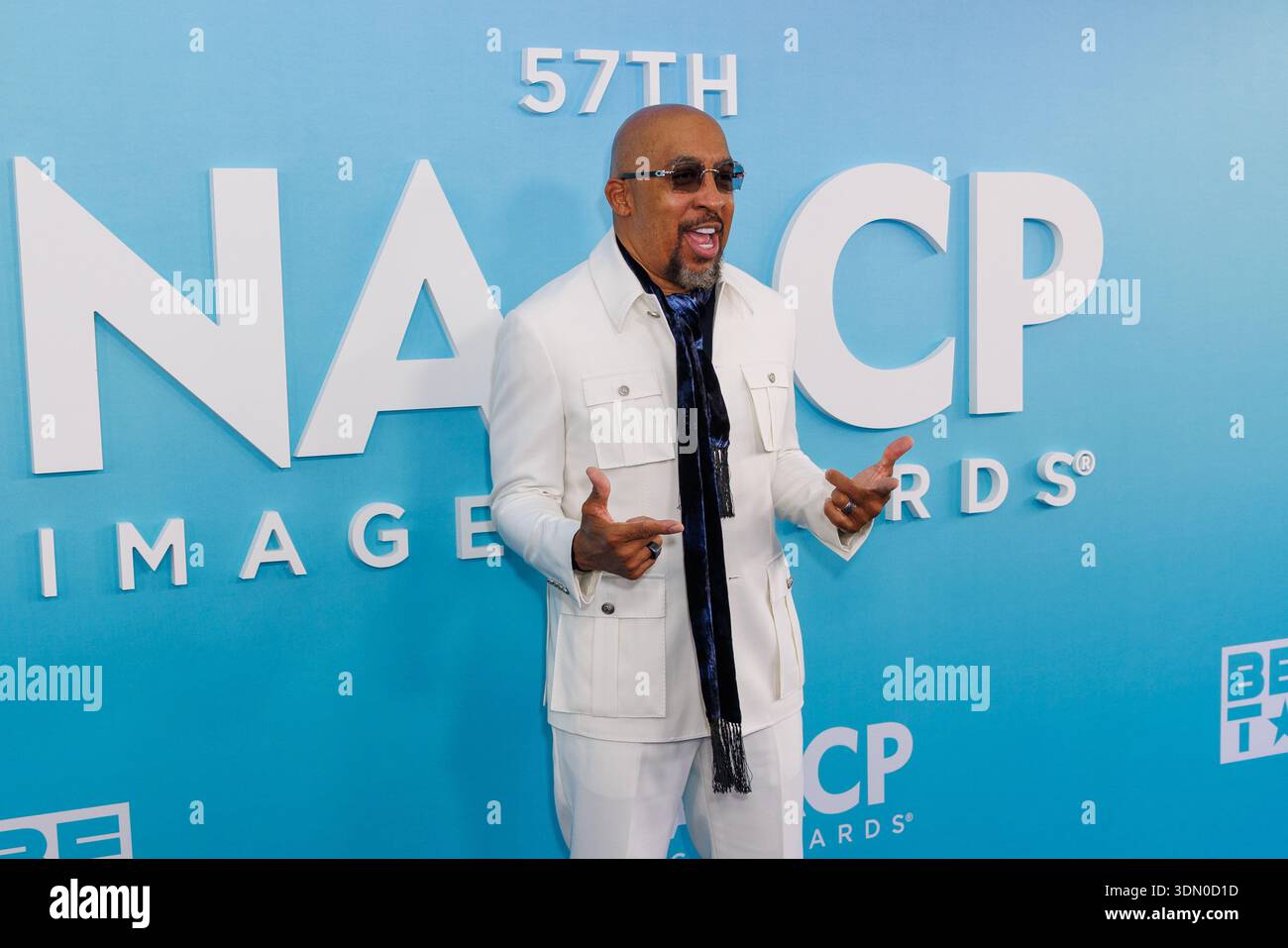 Thomas Miles arrives at the NAACP Image Awards Luncheon at NYA Studios ...