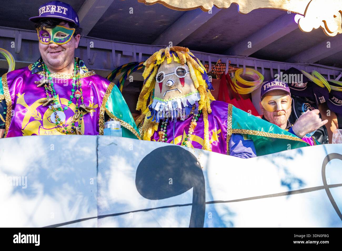Attendees march during the annual Krewe of Freret parade during the ...