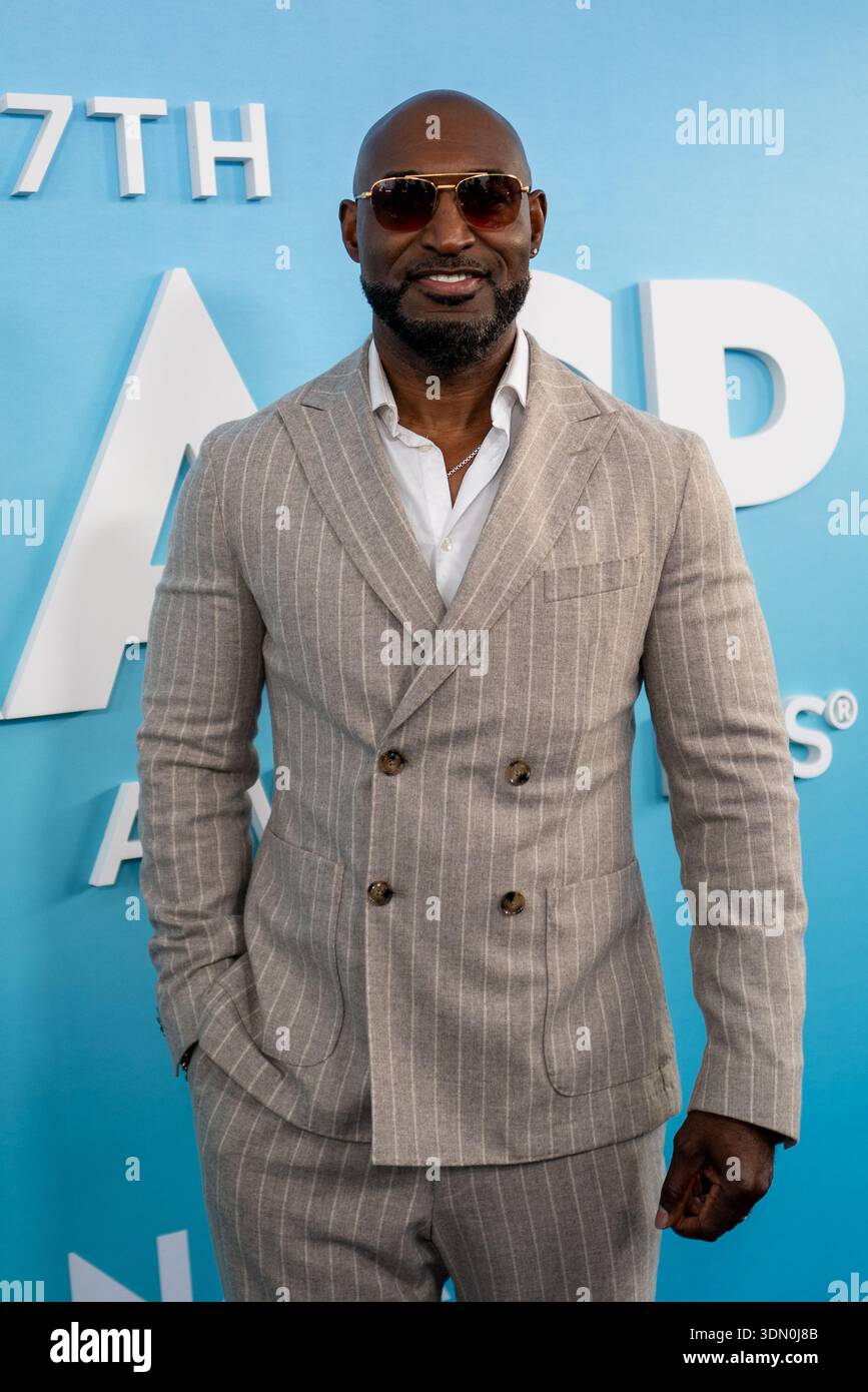 Adrian Holmes arrives at the NAACP Image Awards Luncheon at NYA Studios ...