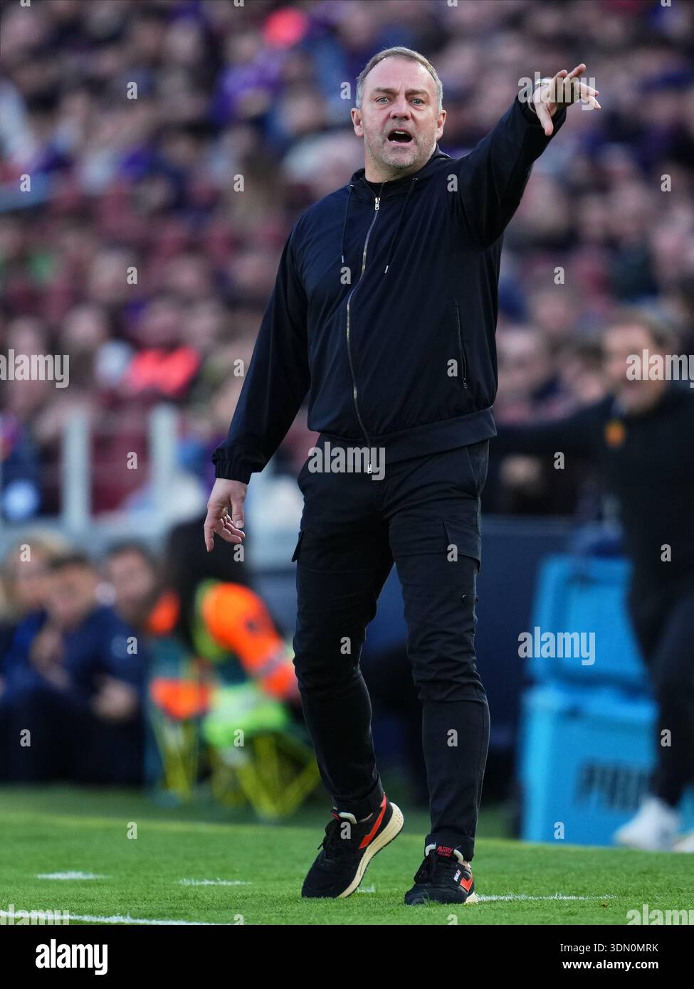 FC Barcelona head coach Hansi Flick during the La Liga EA Sports match ...