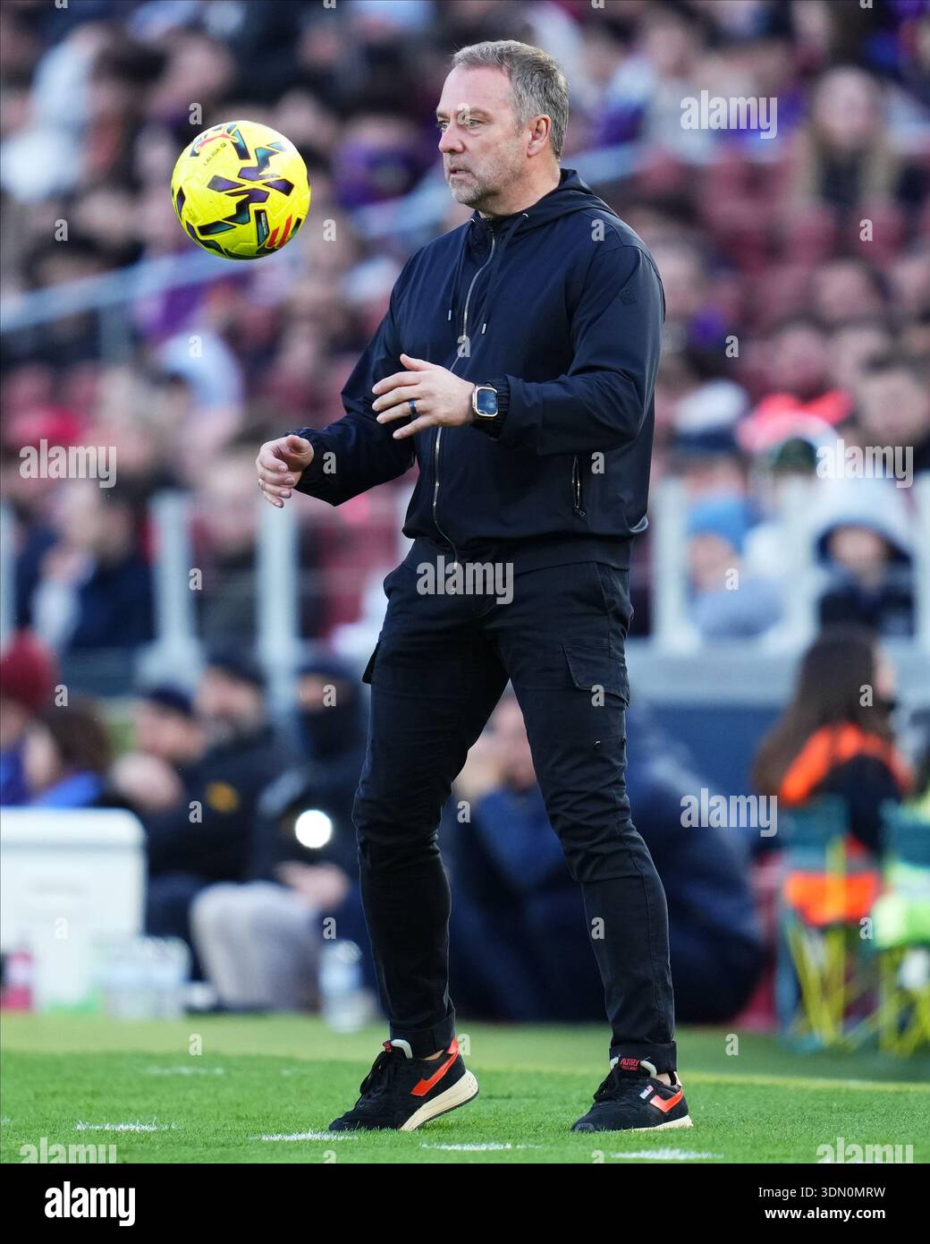 FC Barcelona head coach Hansi Flick during the La Liga EA Sports match ...
