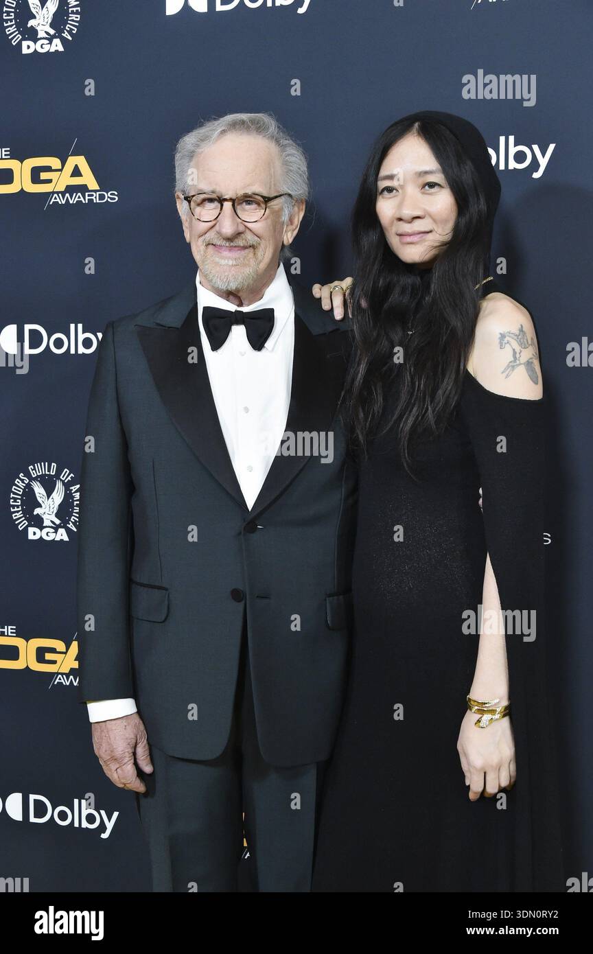 Steven Spielberg, Chloé Zhao at arrivals for Directors Guild of America ...