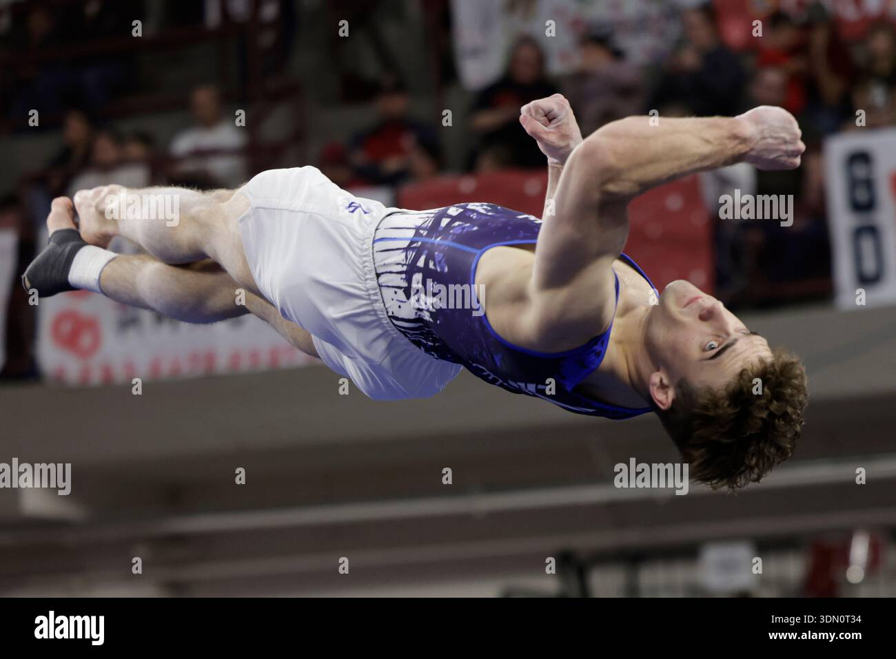 Air Force Academy's Jared Fry during an NCAA gymnastics meet on ...