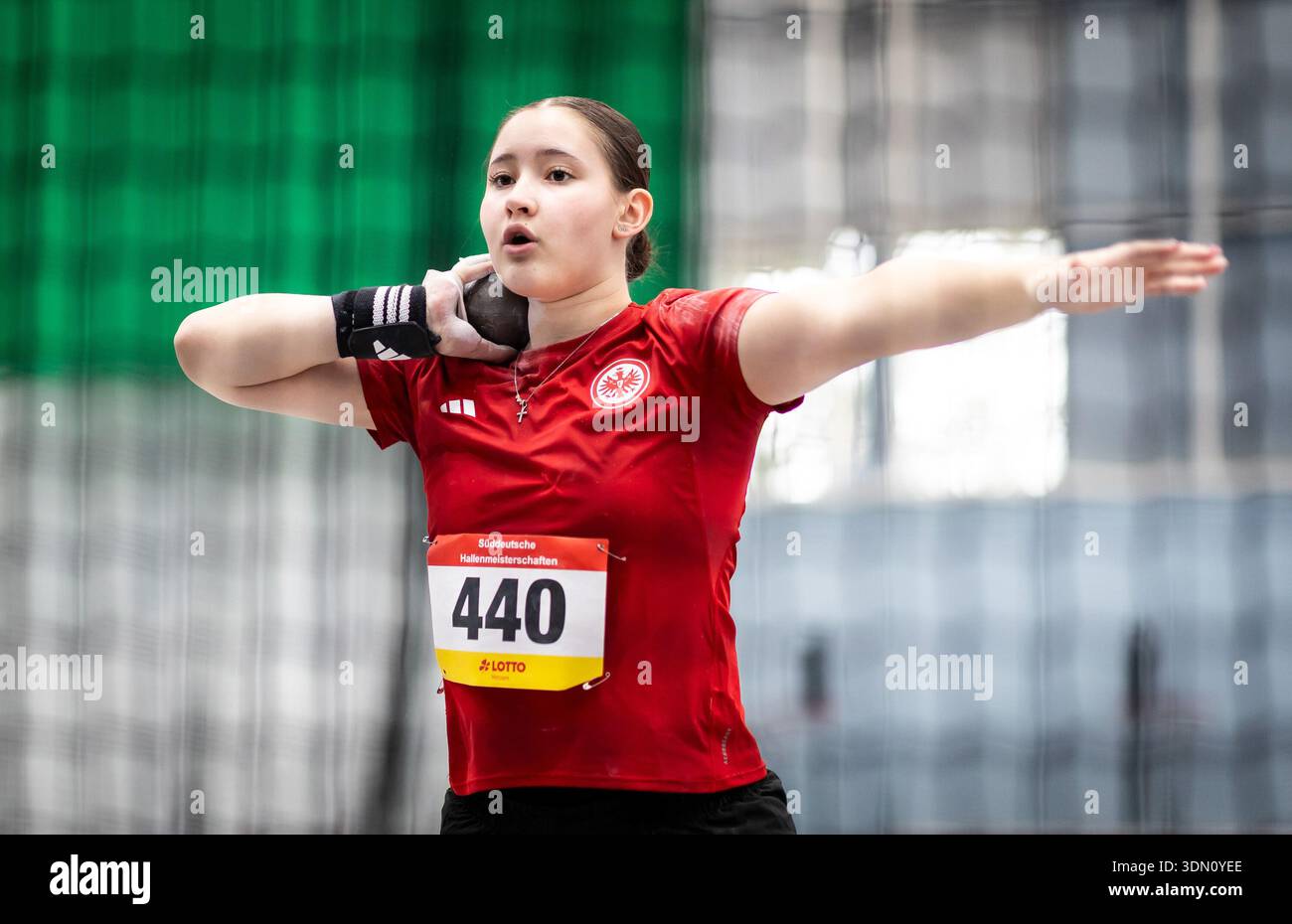 Lisa Hinrichsen (Eintracht Frankfurt e.V.) in the shot put for Female ...