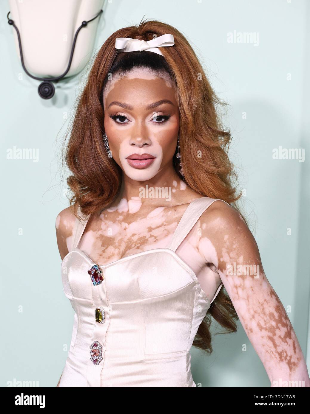 Winnie Harlow arrives at The 2026 Fifteen Percent Pledge Fundraising ...