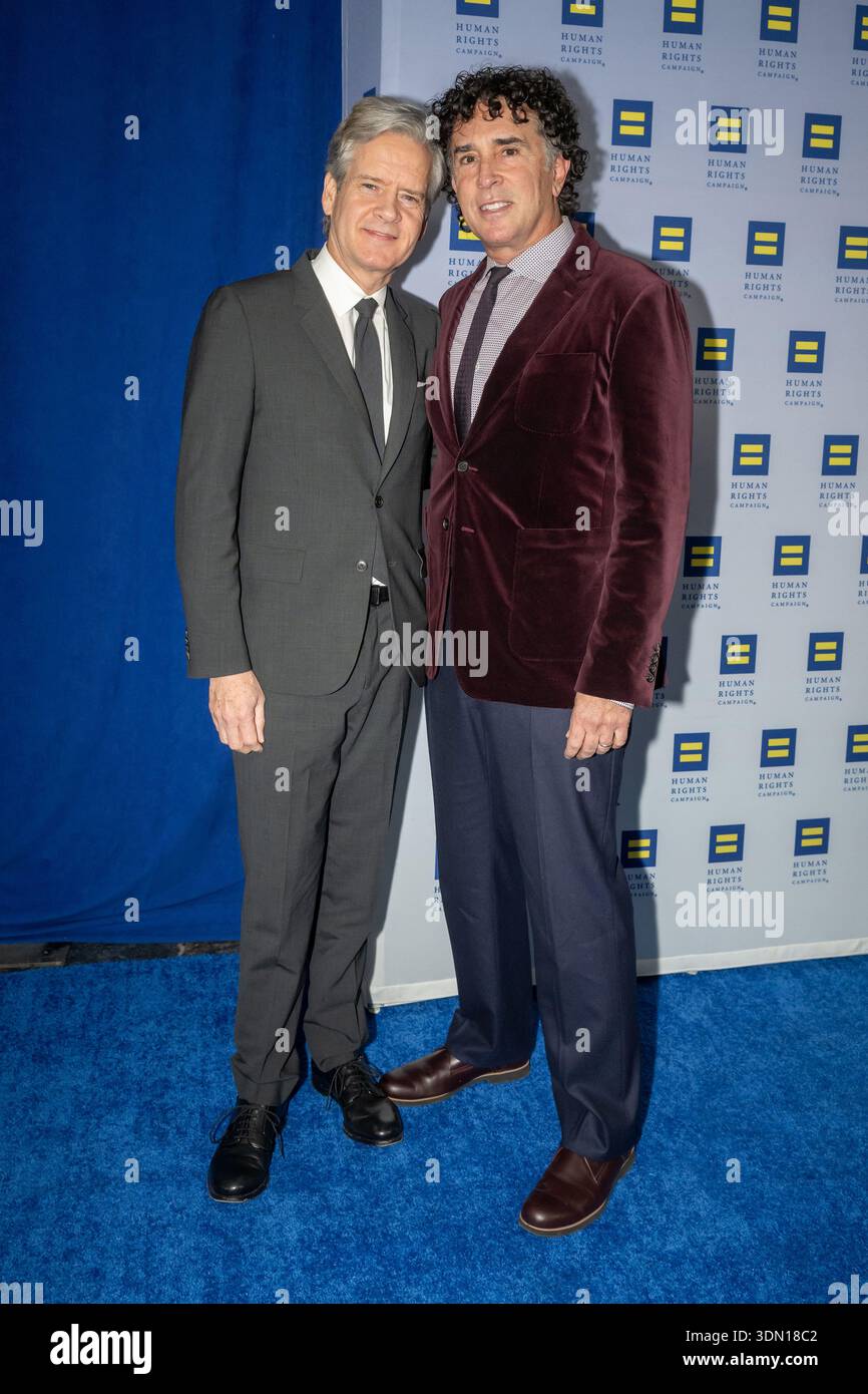 (L-R) Brad Hoylman-Sigal and David Ivan Sigal attend the Human Rights ...