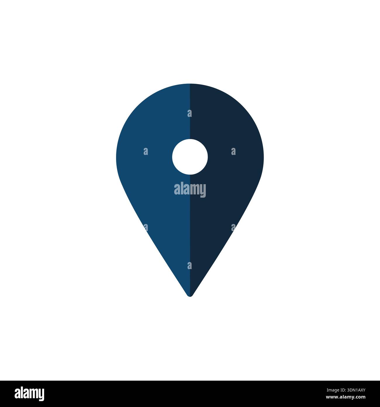 Dark blue location pin Stock Vector Images - Alamy