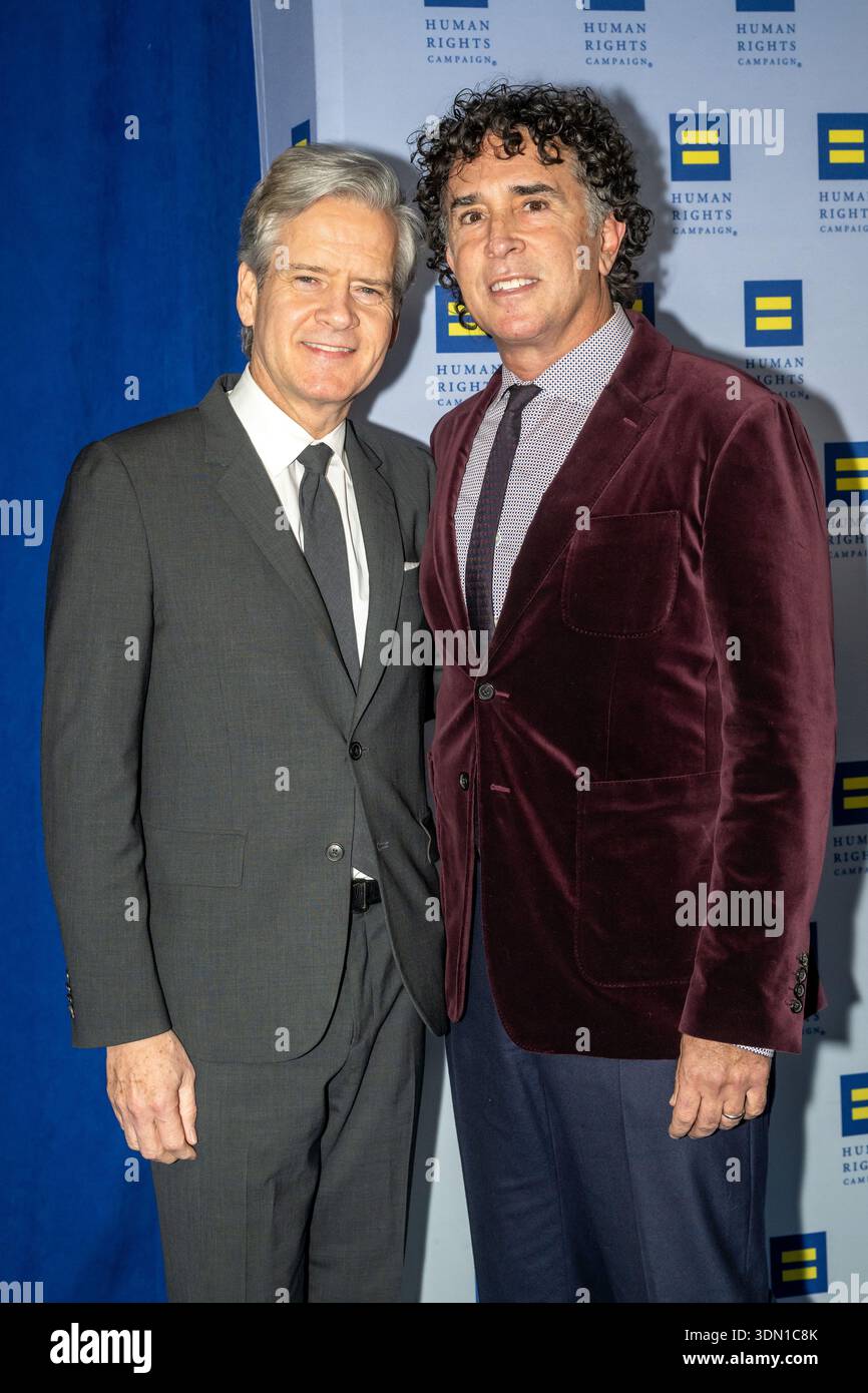 (L-R) Brad Hoylman-Sigal and David Ivan Sigal attend the Human Rights ...