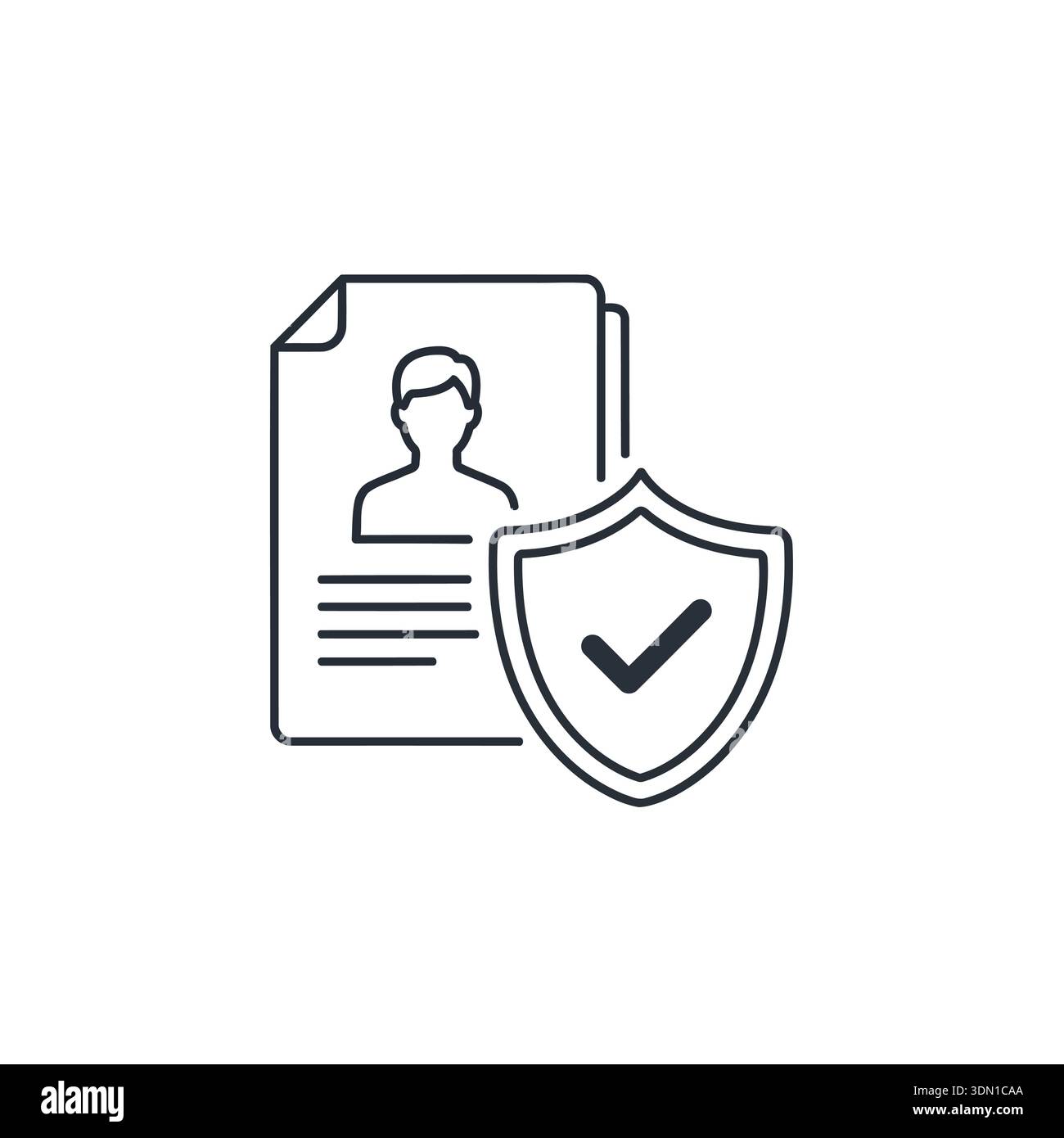 Symbol representing data protection Stock Vector Images - Alamy