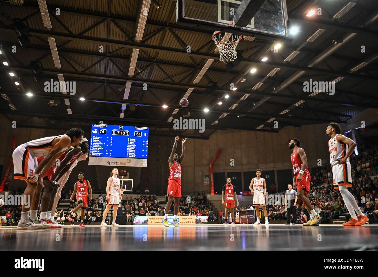 Spirou's Juwan Gary pictured in action during a basketball match ...