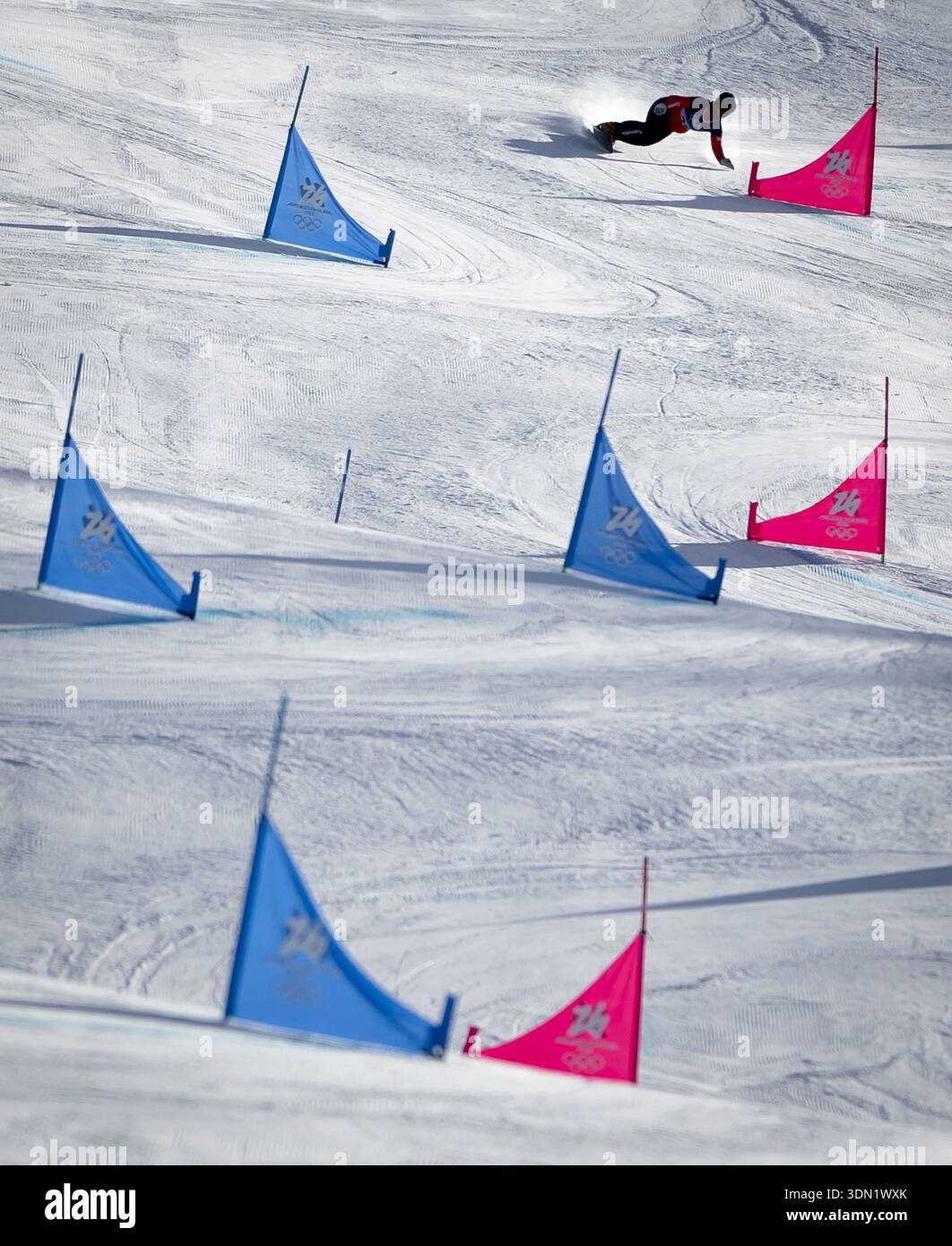 LIVIGNO - Michelle Dekker during the parallel giant slalom qualifying ...