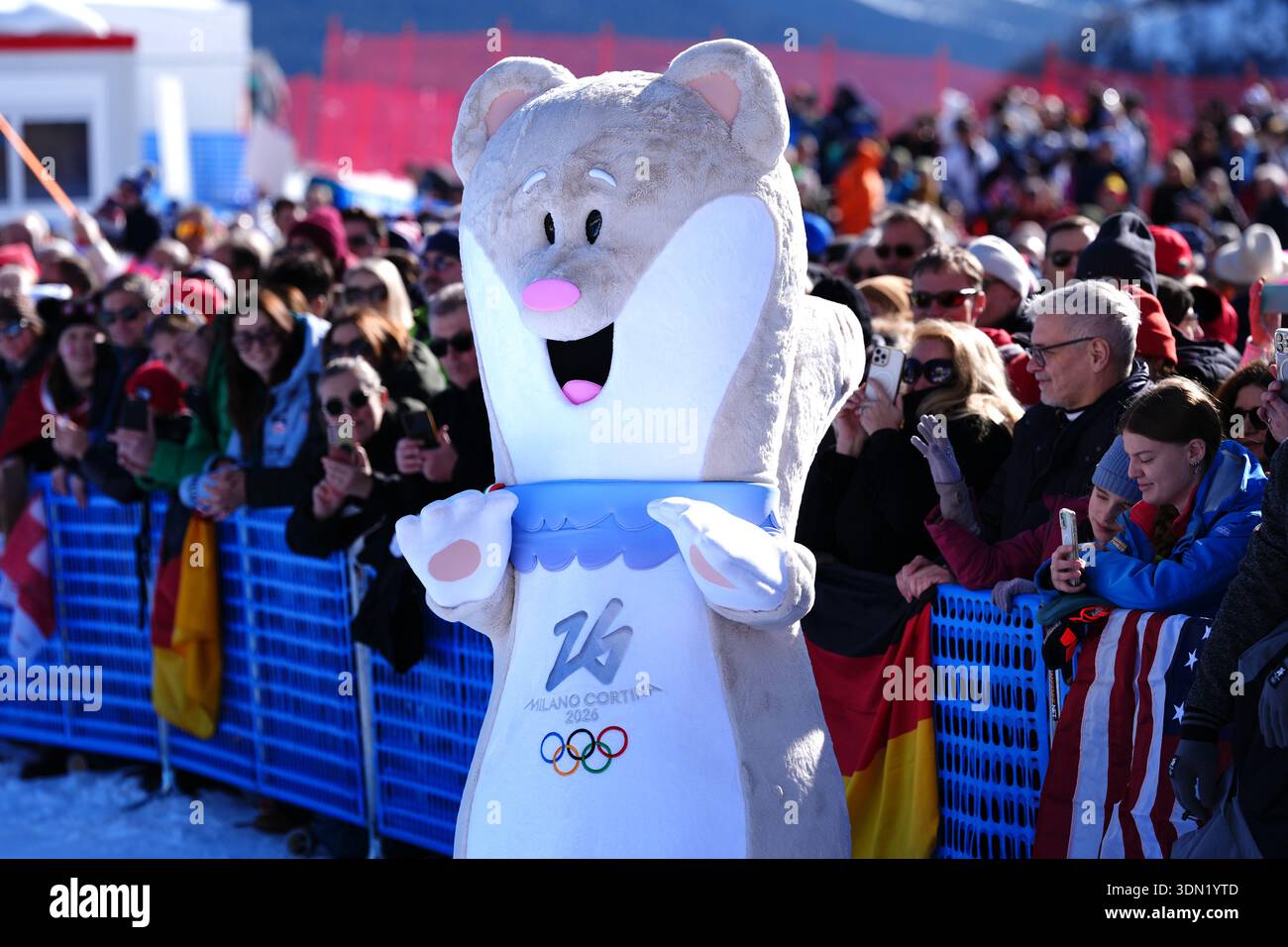 The Winter Olympic Mascot, Tina, poses for photographs ahead of the ...