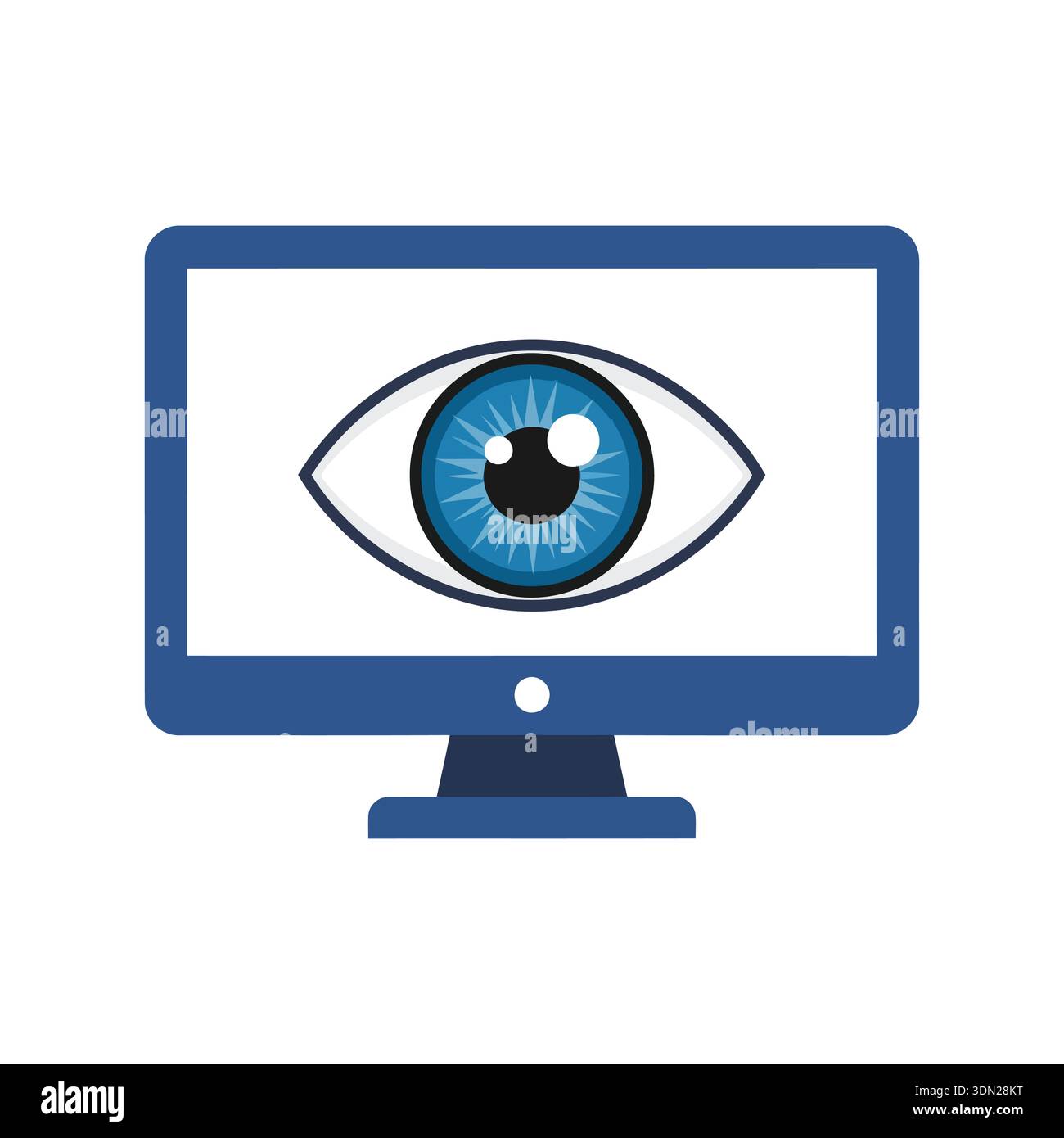 Computer monitor displays eye hi-res stock photography and images - Alamy