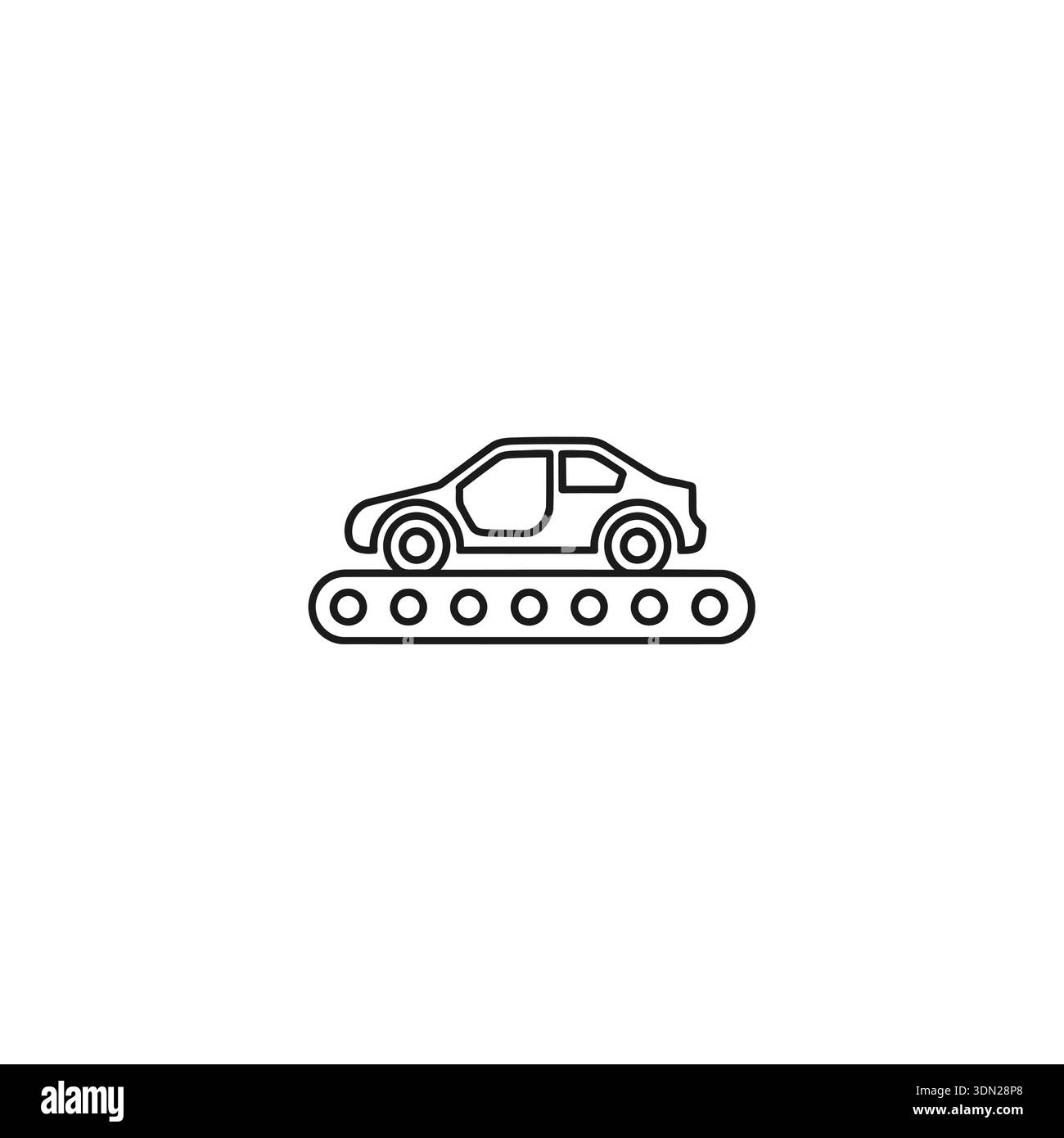 Minimalist line drawing car Stock Vector Images - Alamy