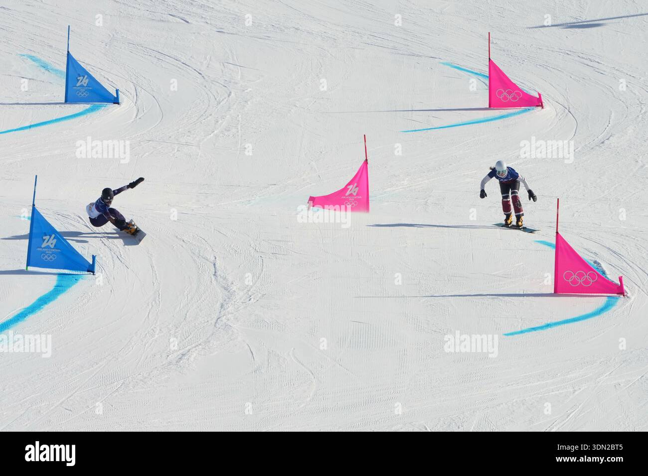 Japan's Tsubaki Miki, left, and Canada's Kaylie Buck compete during the ...