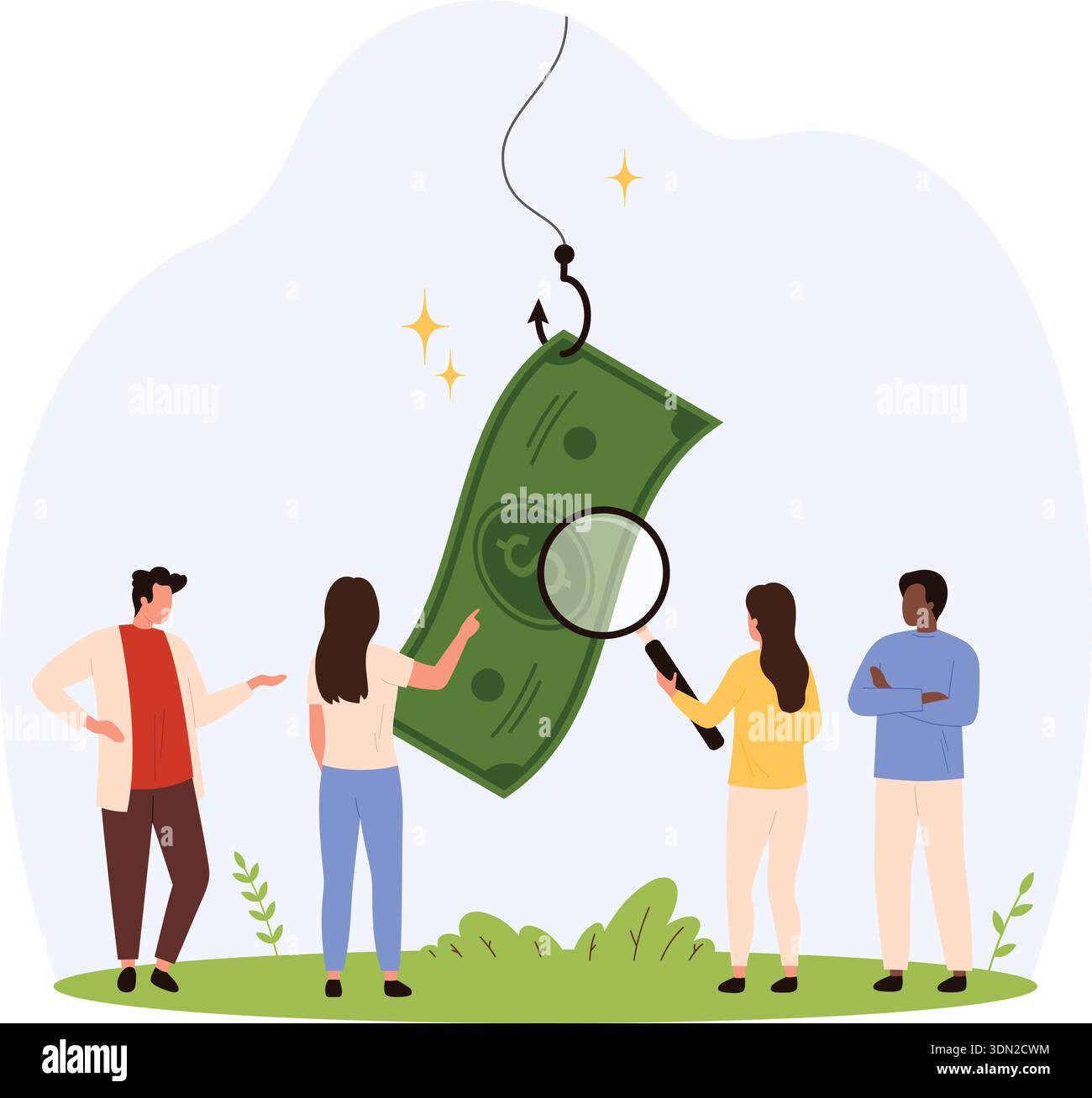 Risk detection warning alert Stock Vector Images - Alamy