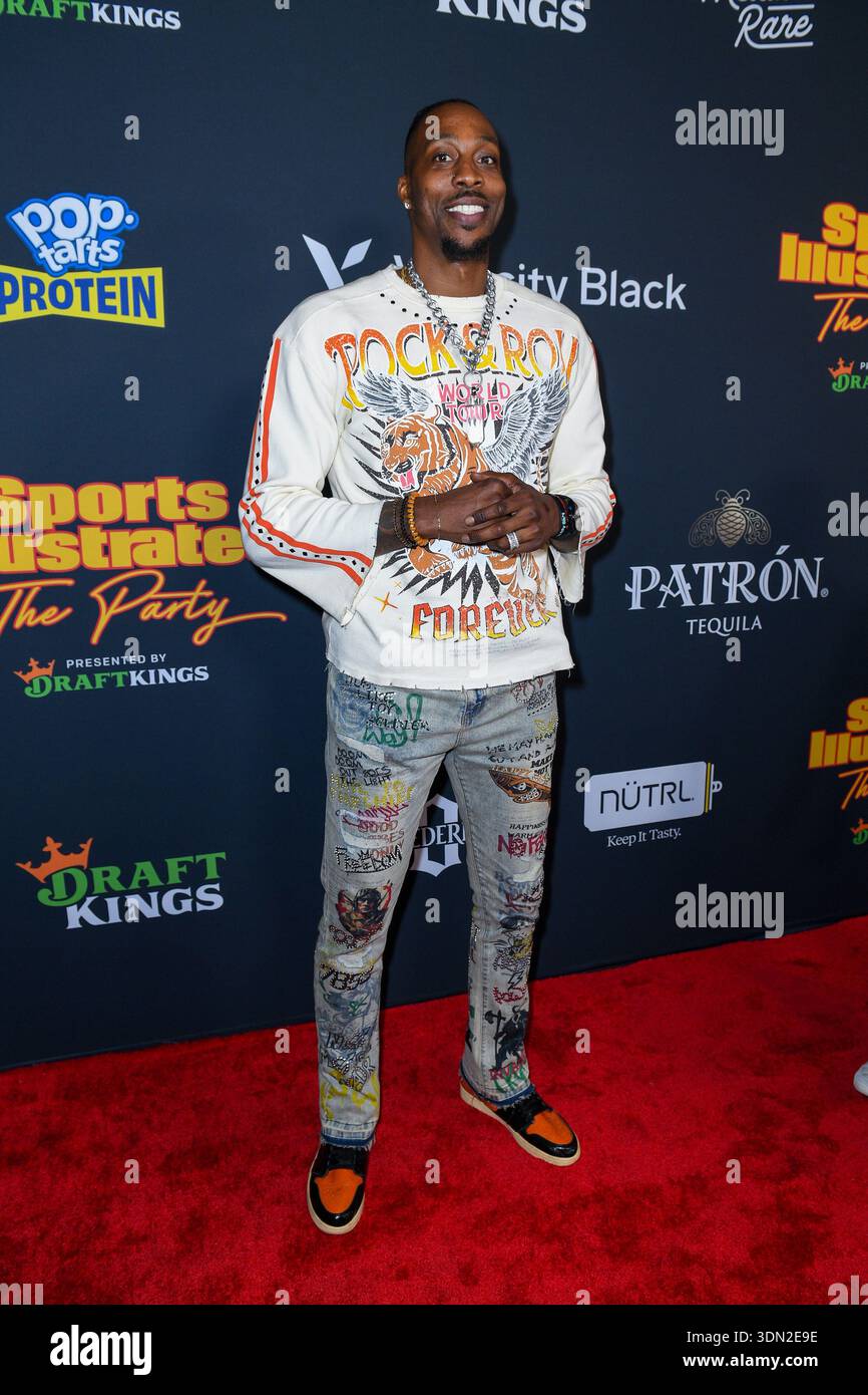 DALY CITY, CALIFORNIA - FEBRUARY 07: Dwight Howard attends Super Bowl ...