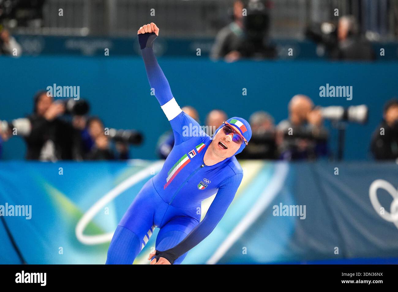 MILAN, ITALY - FEBRUARY 8: Riccardo Lorello of Italy during the 5000m ...