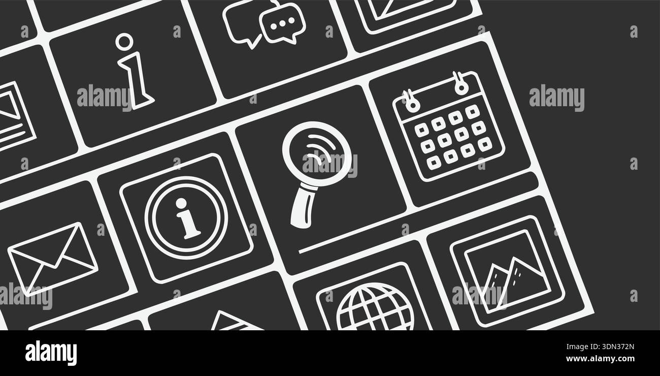 A set of interface icons for web and mobile applications, covering ...