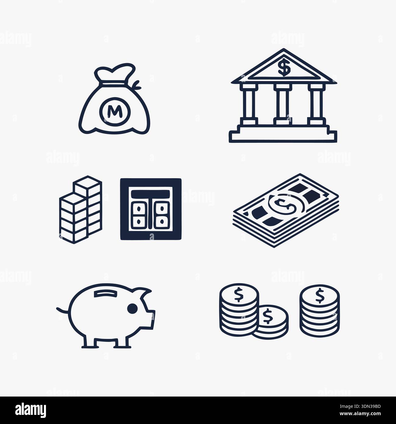 Finance analysis vector line hi-res stock photography and images - Alamy