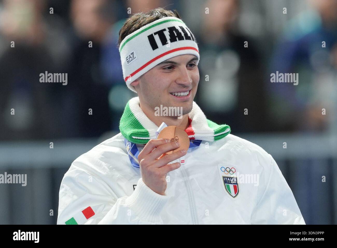 Riccardo Lorello of Italy bronze medal in the men's 5,000 meters ...