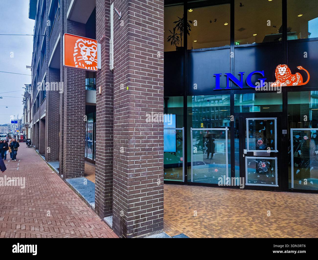 Amsterdam, Netherlands - Feb 6, 2026: ING Group bank building in ...