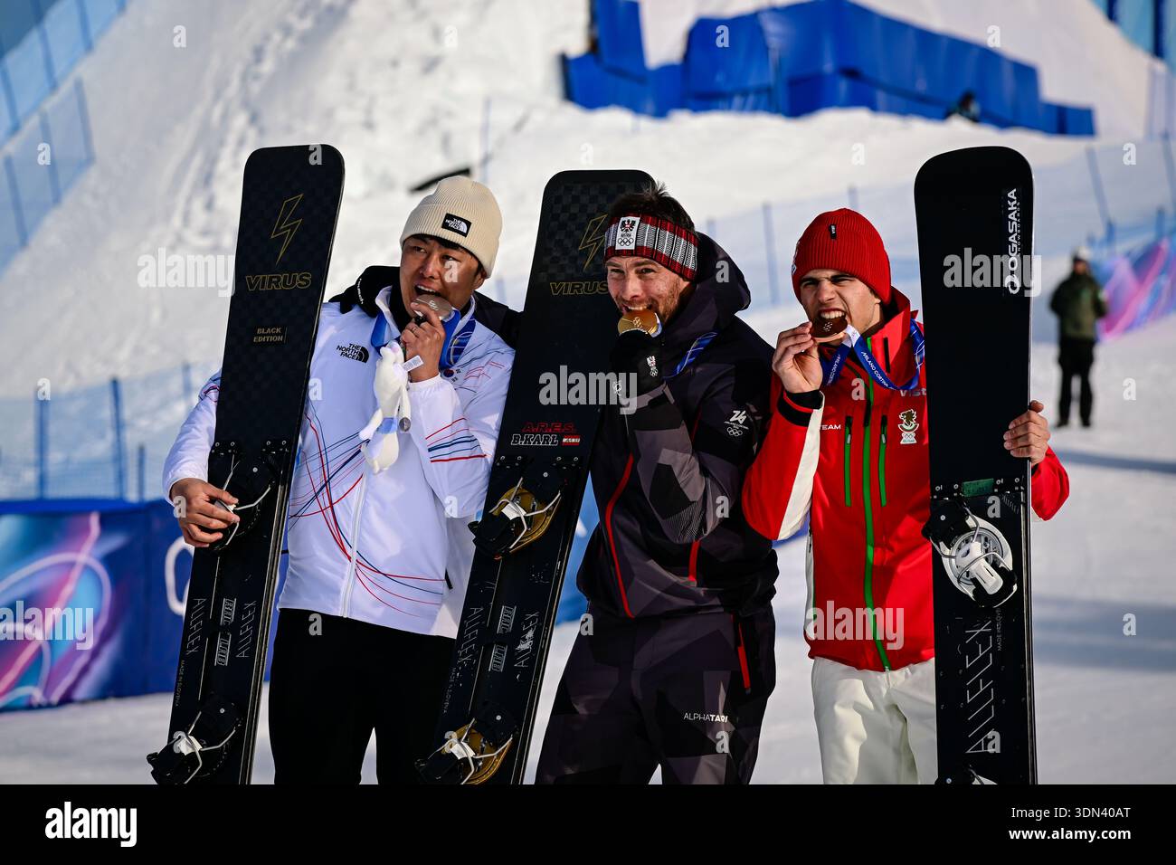 Medal Ceremony Men with KIM Sangkyum KOR , KARL Benjamin AUT and ...