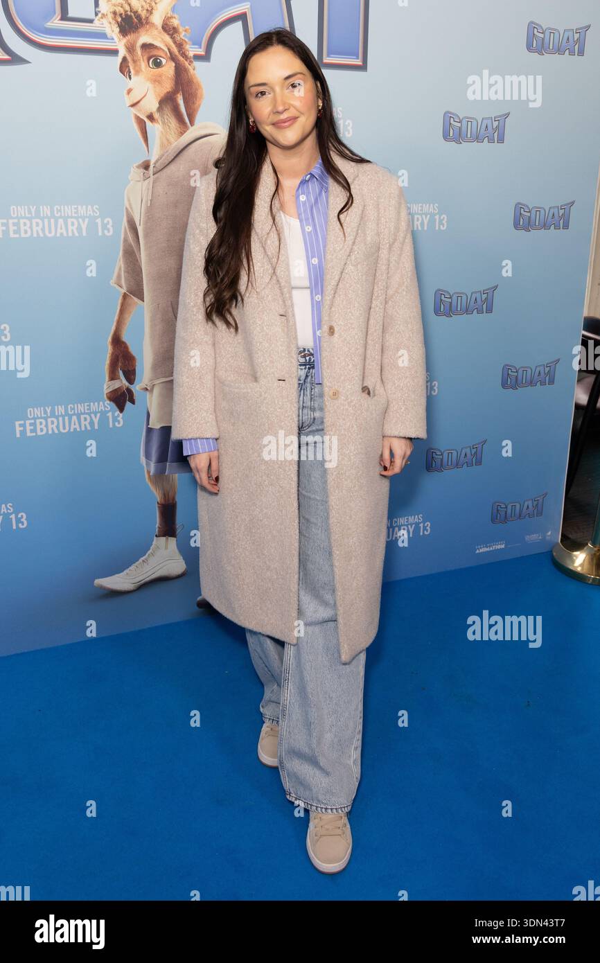 London, UK. 08th Feb, 2026. Jacqueline Jossa attends the GOAT film ...